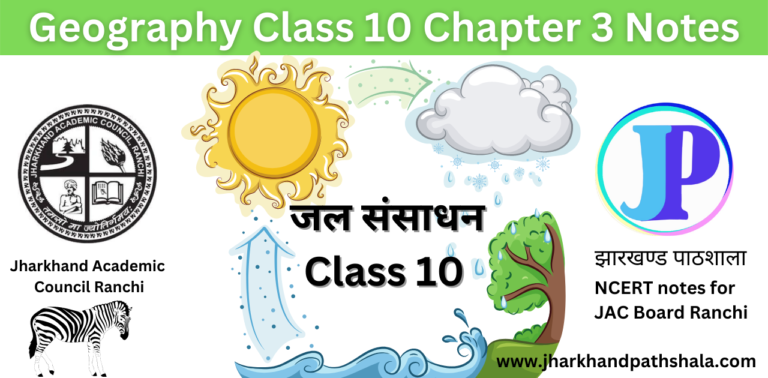 जल संसाधन: Jal sansadhan class 10 Geography Chapter 3 NCERT Solution in ...